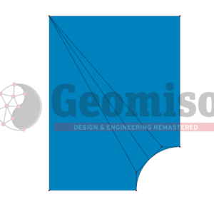 220022 Plate with a hole (Quarter) v1.0 - Geomiso